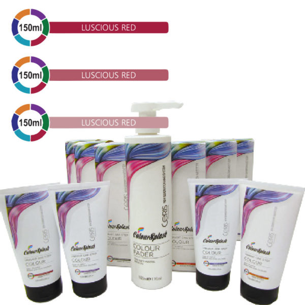 Ceris Colour Splash Luscious Red 150ml – Vibrant Semi-Permanent Hair Color